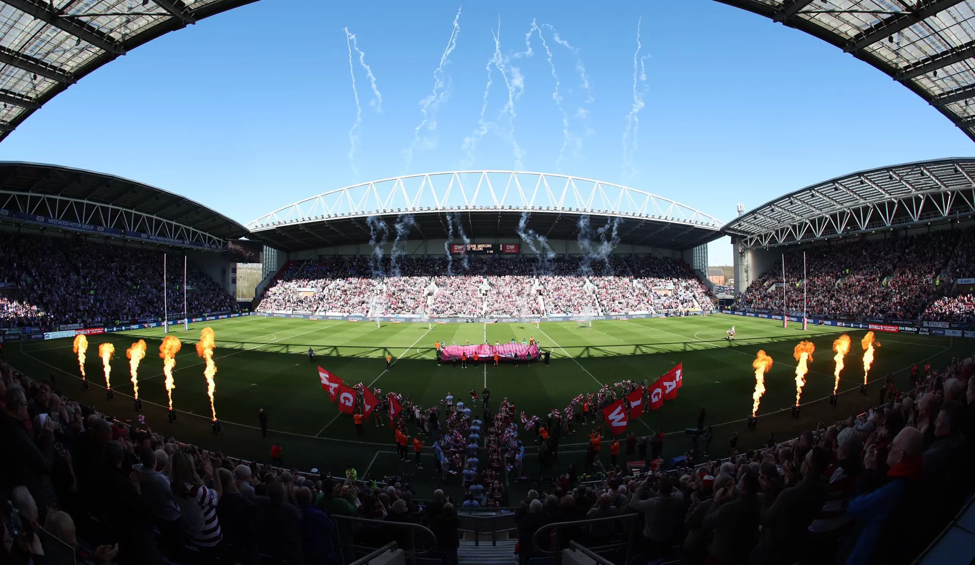 Biggest home attendance in 18-years - Wigan Warriors