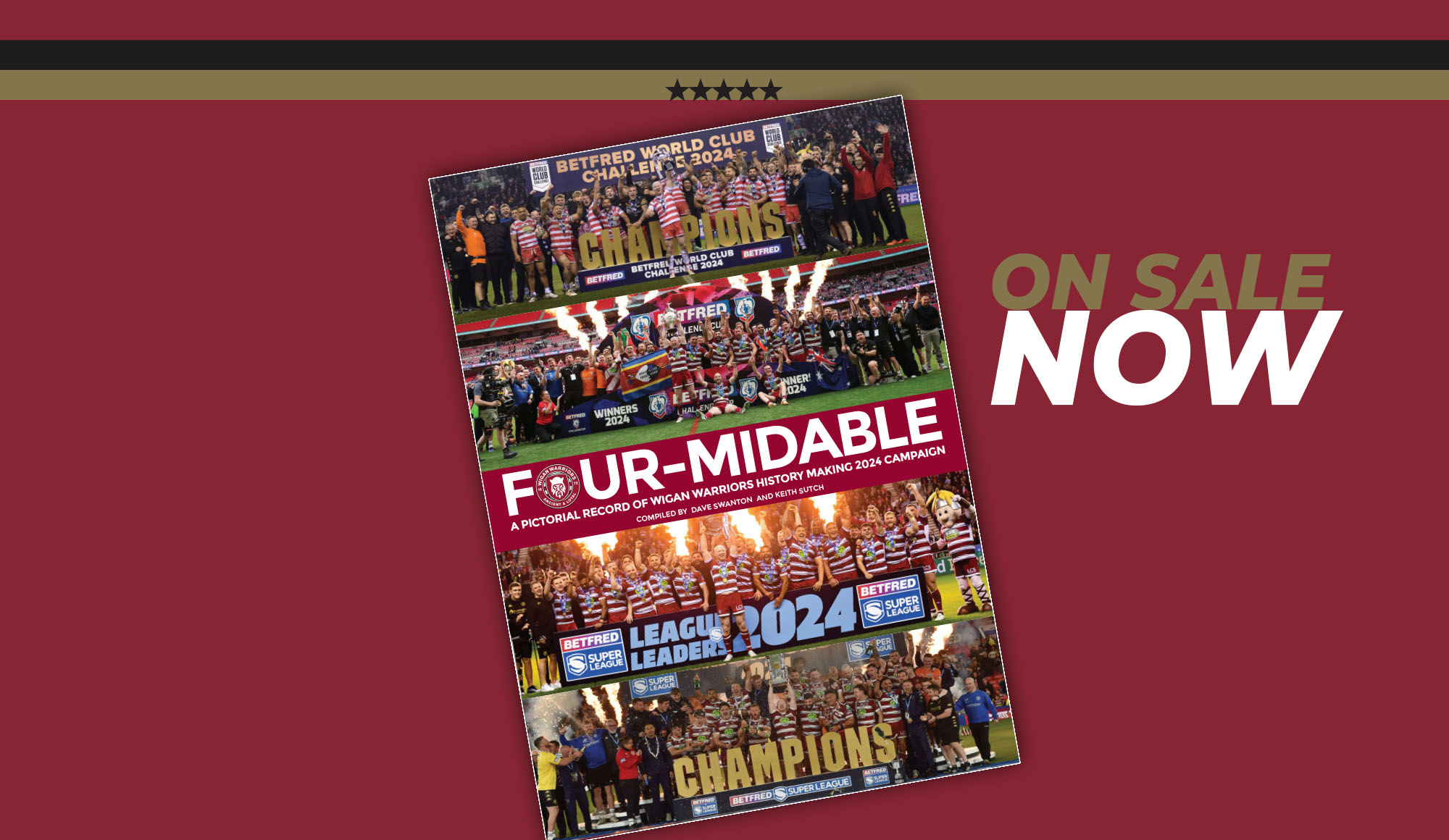Buy your 'Four-midable' book - Wigan Warriors