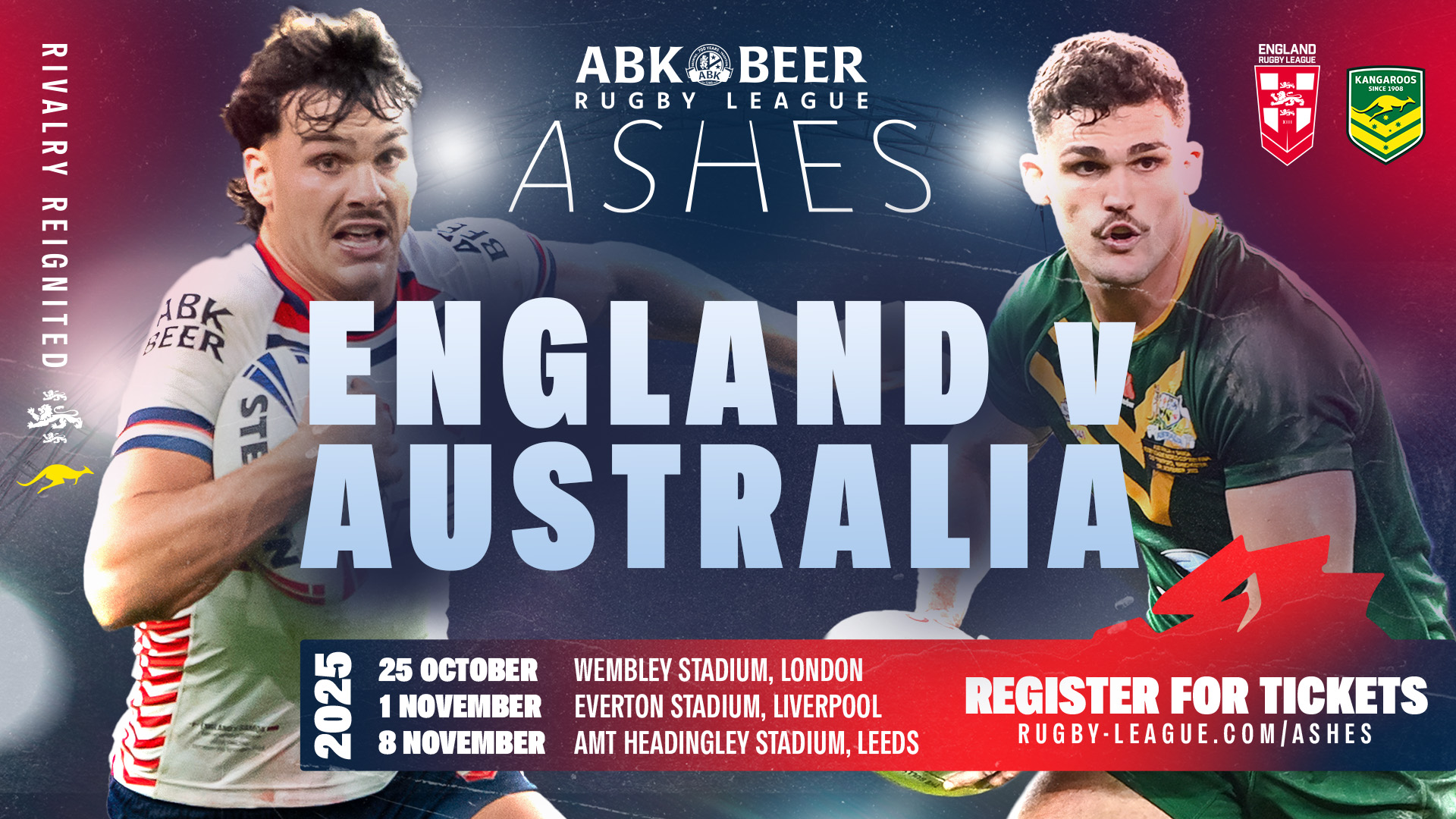 ABK Ashes Series Confirmed - Wigan Warriors