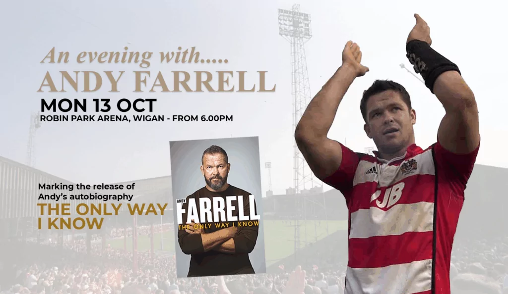 An evening with Andy Farrell - Wigan Warriors